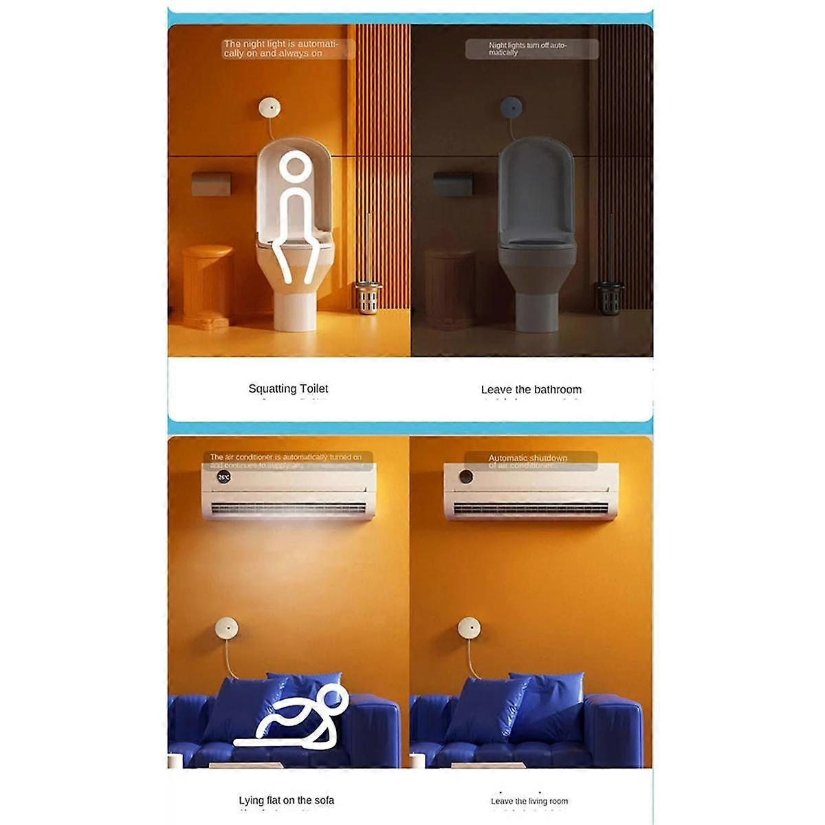 ZigBee 3.0 Human Presence Sensor 24G 5V MMwave Radar with Siren Alarm ...