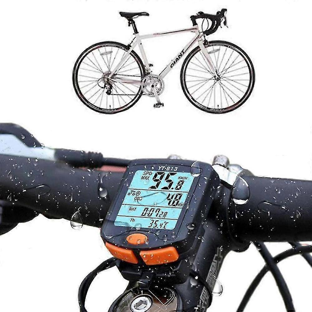2024 New Wireless Bike Computer Waterproof Multi-Functions LCD ...