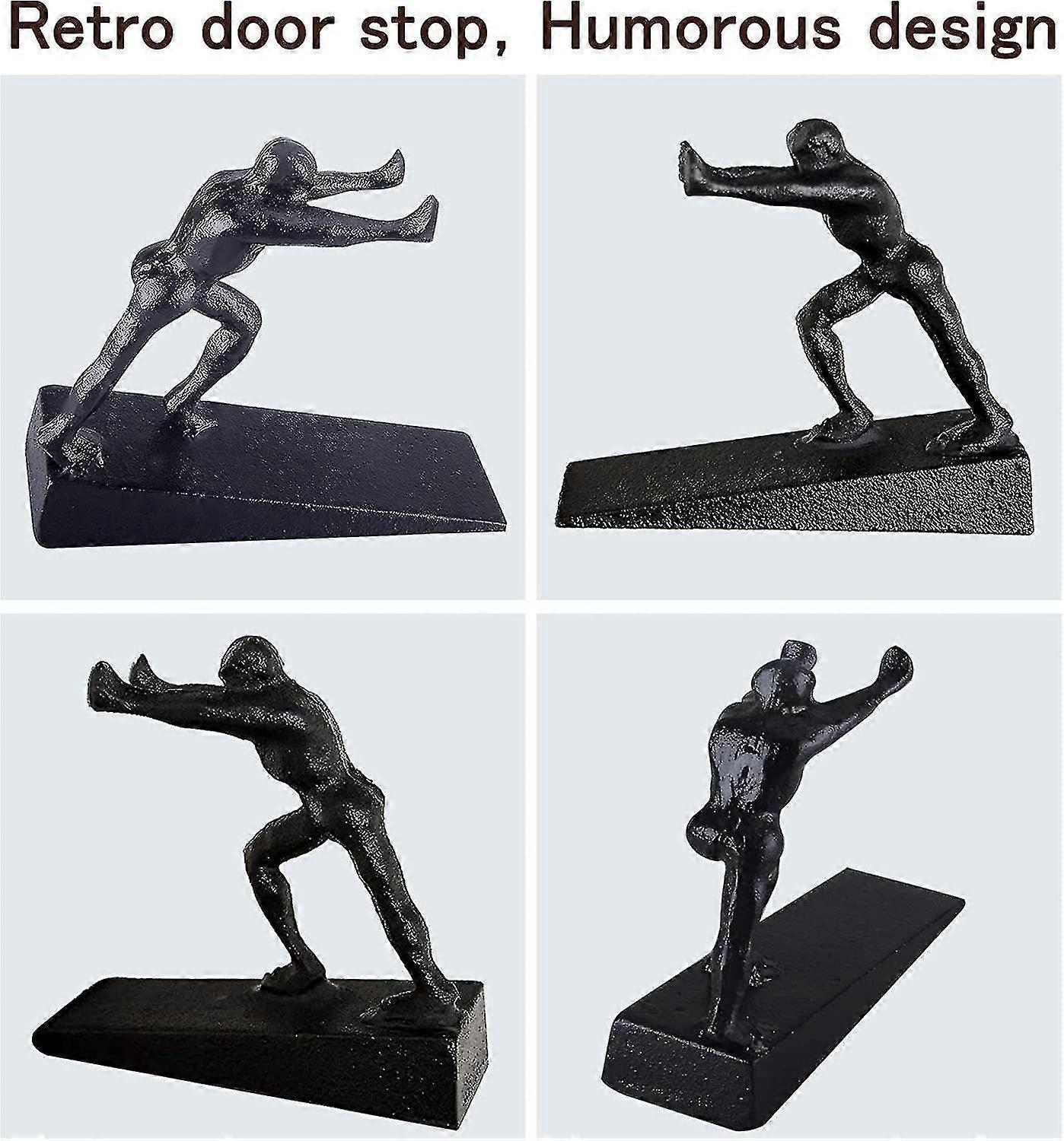 Cast Iron Door Stop, Rustically Decorated Heavy Door Stop, Human Door ...