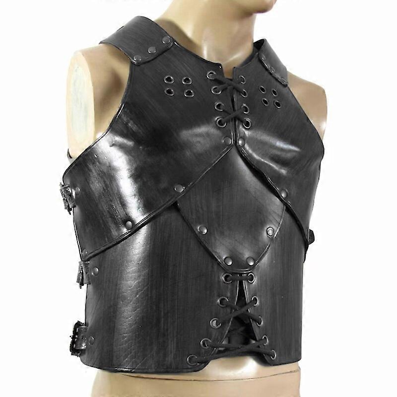 Medieval Ancient Greek Roman Gladiator PU Leather Cuirass Viking Warrior Chest Shoulder Armor ...