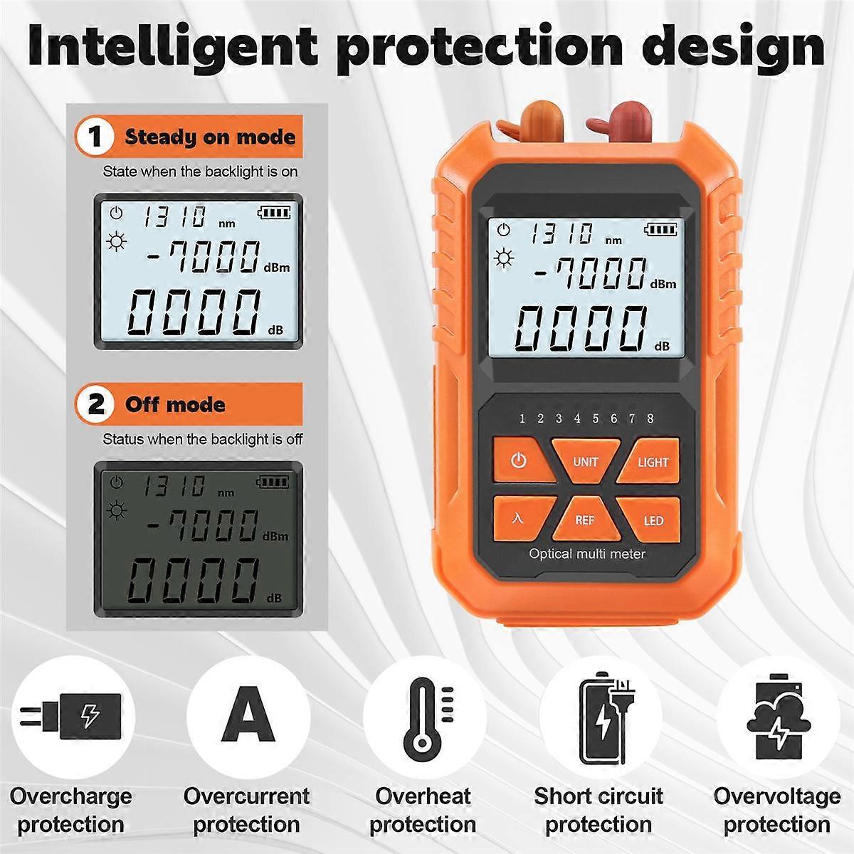 4 in 1 Optical Power Meter Visual Fault Locator 5Km Light Pen LED ...