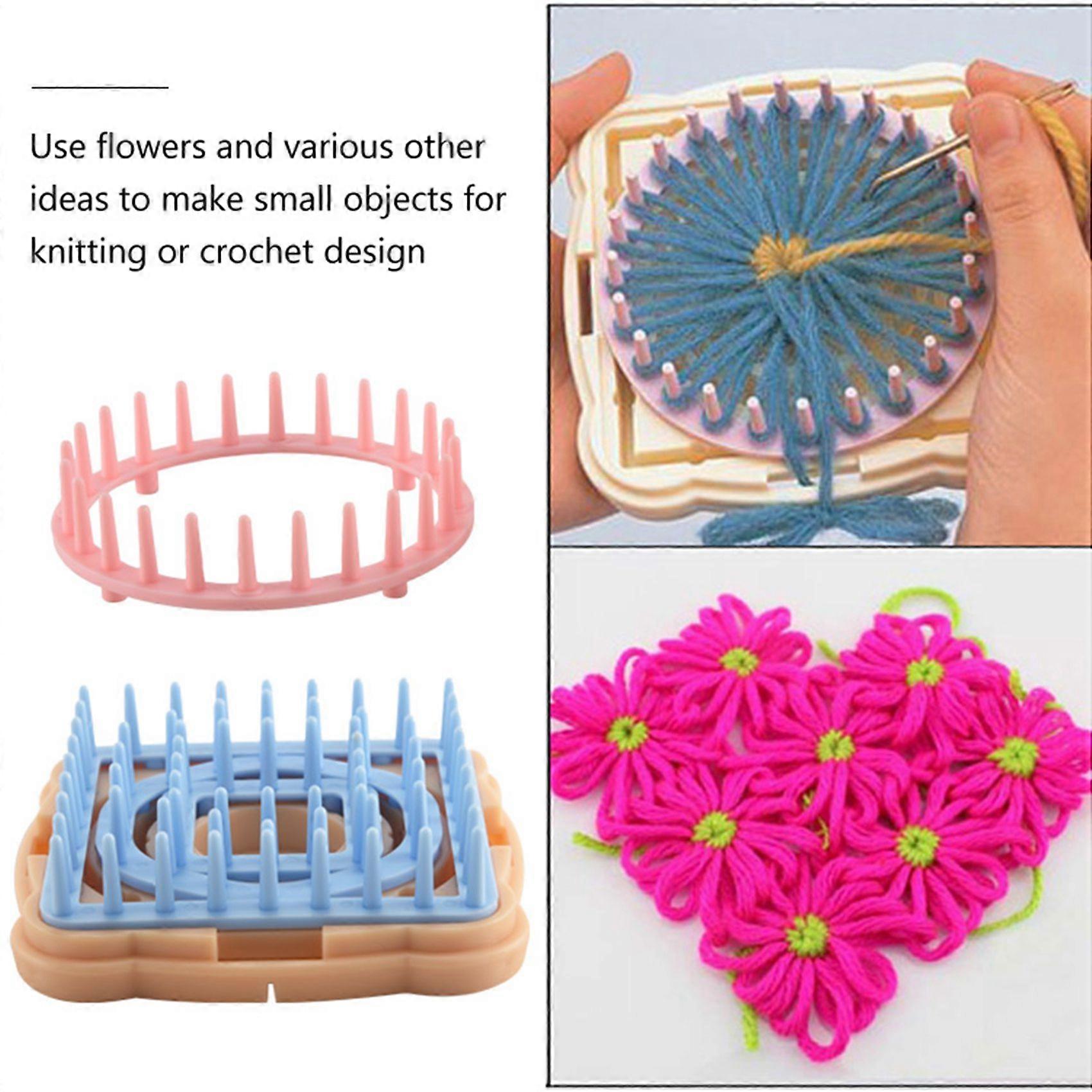 Flower Knitting Machine Kit DIY Wool Flower Machine Loom Tool Set ...