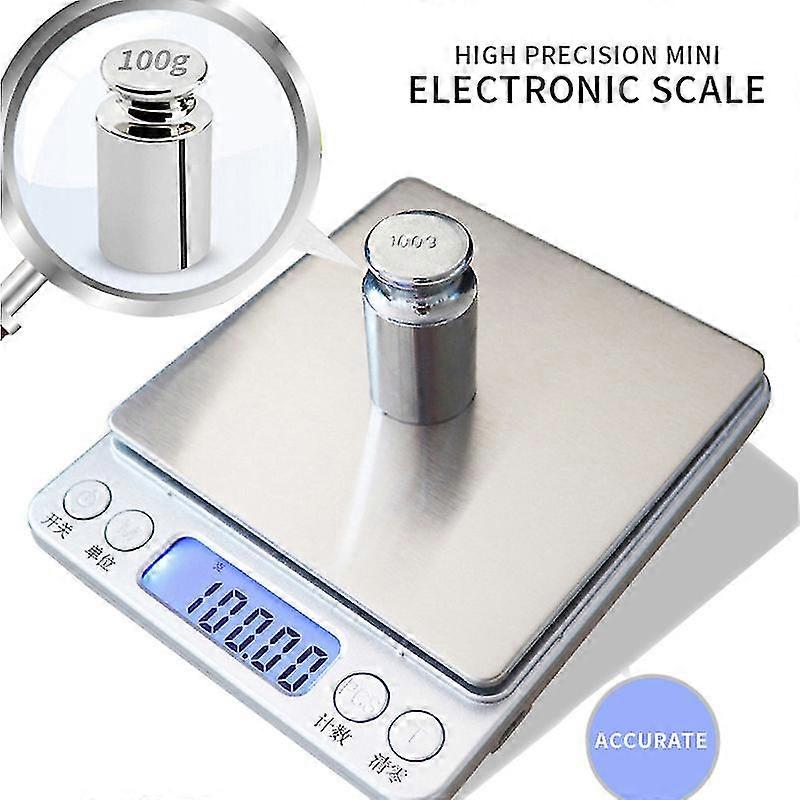 0.01/0.1g 500g/1/2/3kg High Precision Lcd Jewelry Scales Electronic ...