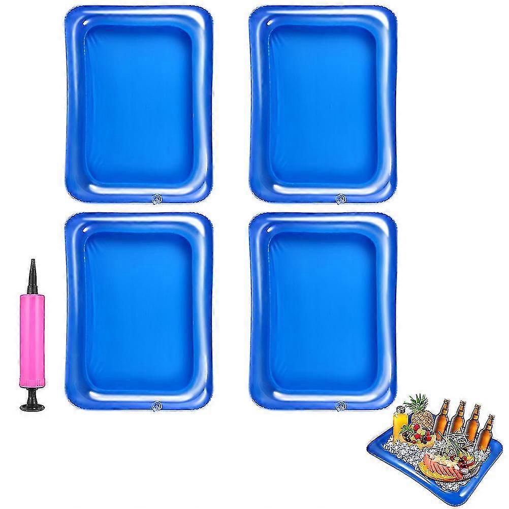 1 Set of Inflatable Cooler Tray - Ice Serving Bars for Food and Drinks ...