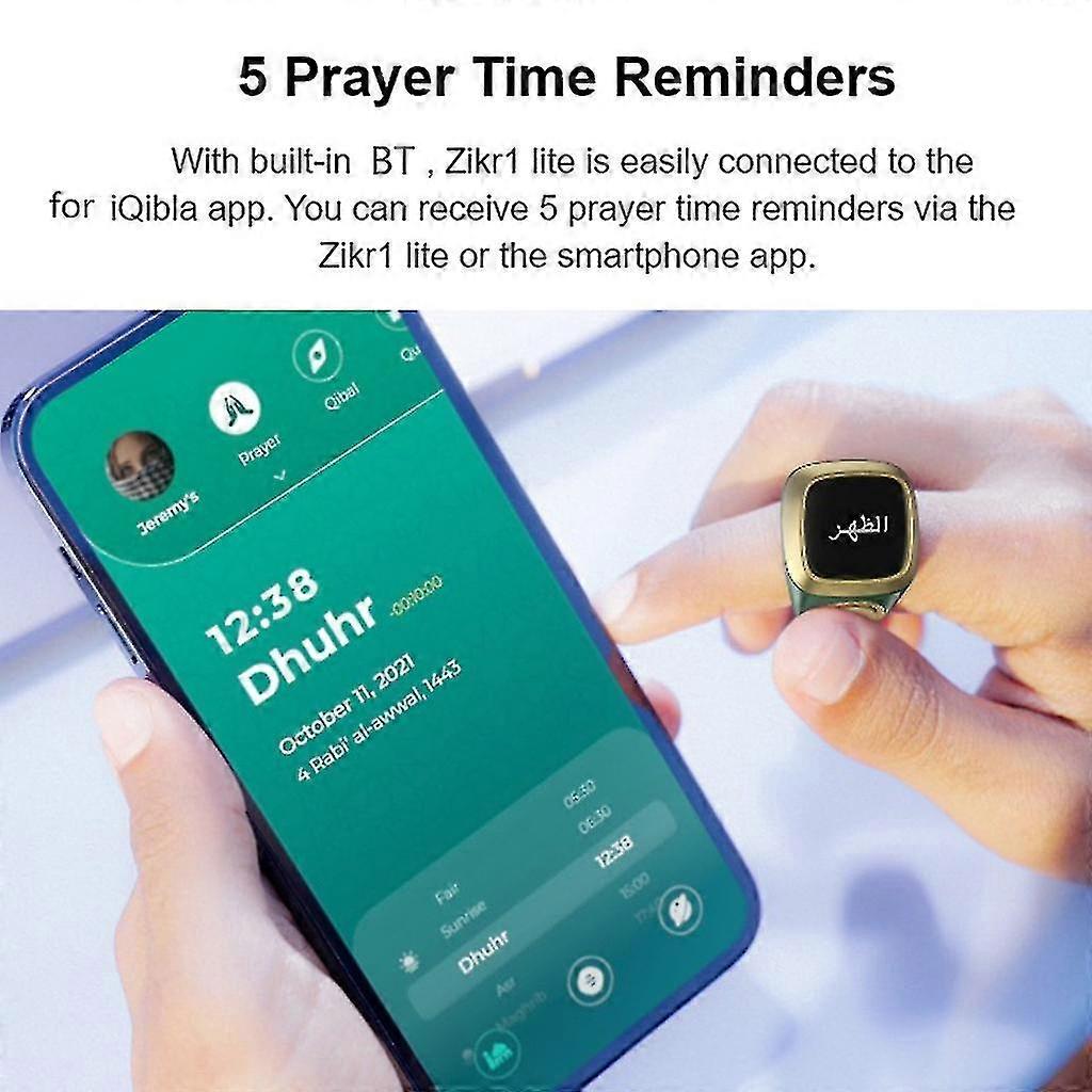 Zikr 1lite Smart Tasbih Counter M02 Pro Digital Tasbeeh Prayer Time ...