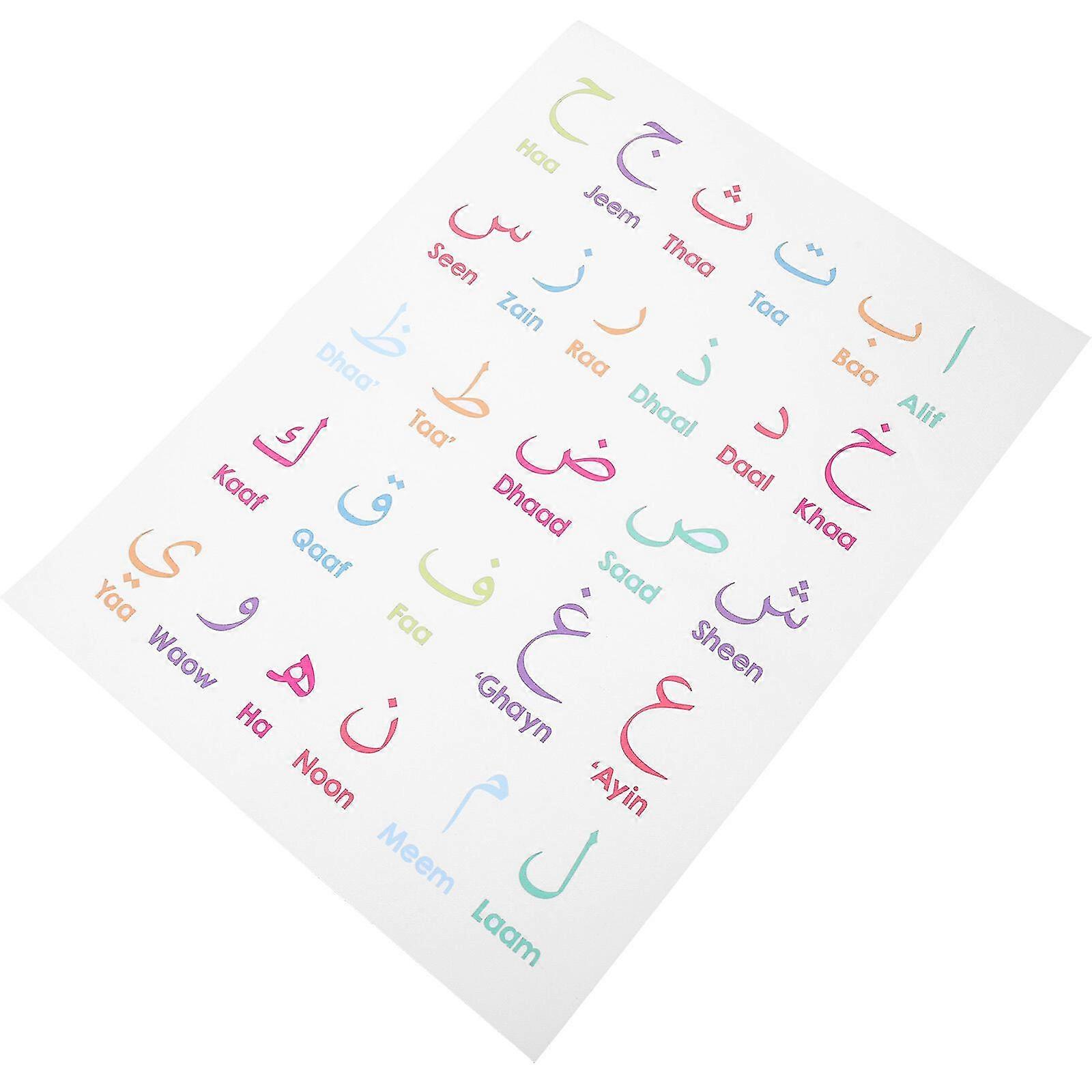 Arabic Alphabet Poster Educational Posters Kids Learning Wall Charts ...