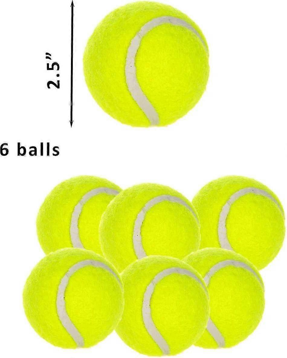 6 Pack Tennis Ball For Dog Pet Sport Ball Medium 2.5 Inch Dog Ball Toys ...