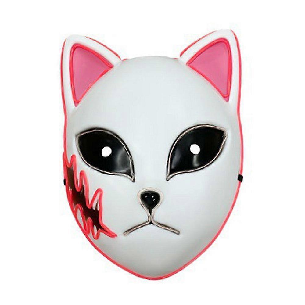 Demon Slayer Mask Kimetsu No Yaiba Fox Masks Halloween Cosplay Party ...