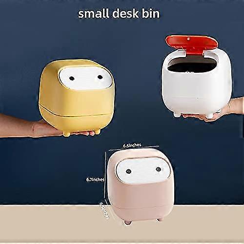 Small trash can, cute ninja desktop trash can with lid, trash can for ...