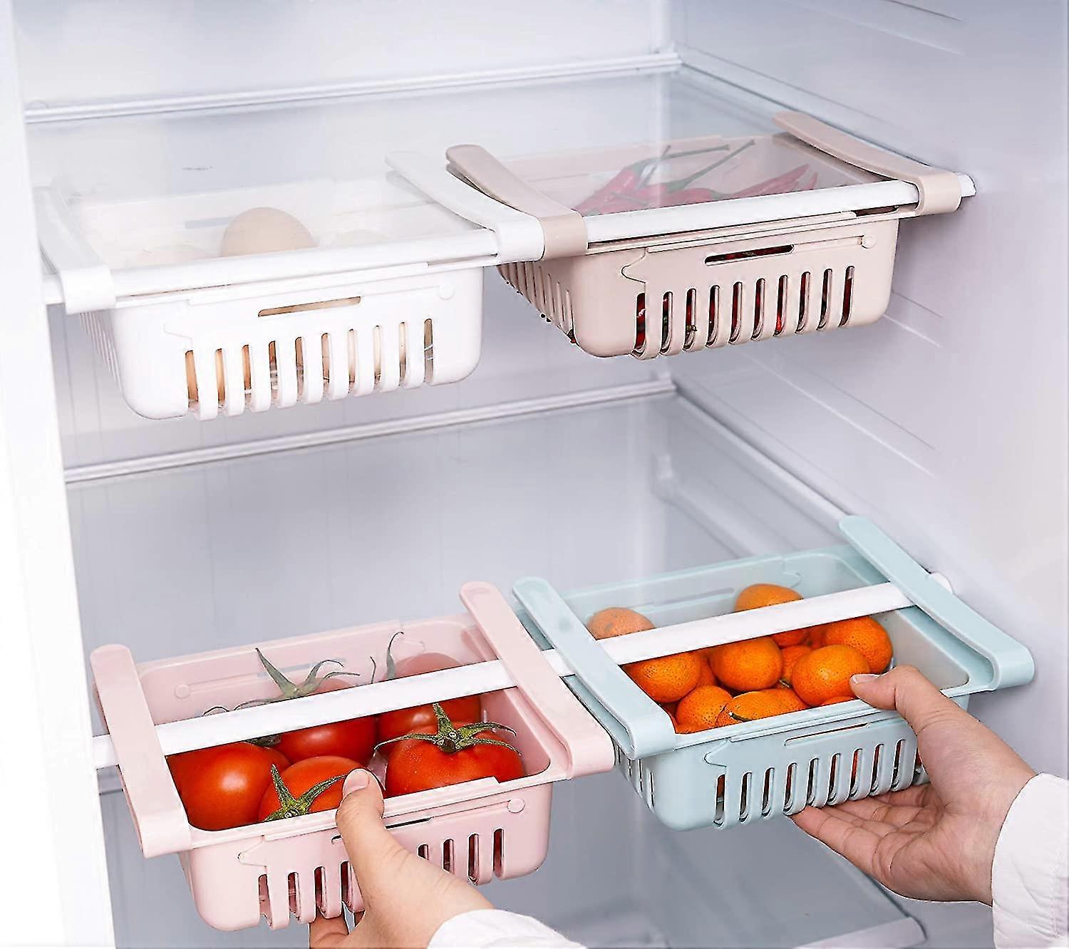 For Pop-up Fridge Fridge Storage Box with Organizer Drawer Fridge ...