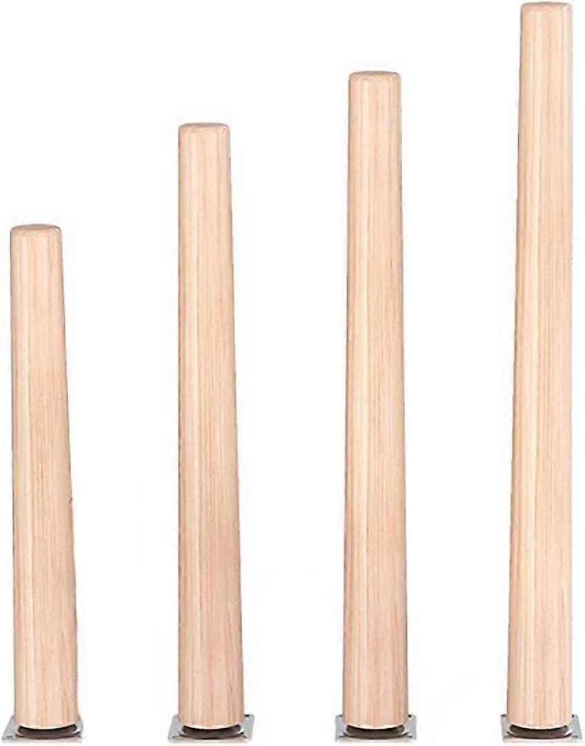 Solid Beech Wooden Furniture Legs Replacement for Sofa Couch Cabinet Table Set of 4 Legs with ...