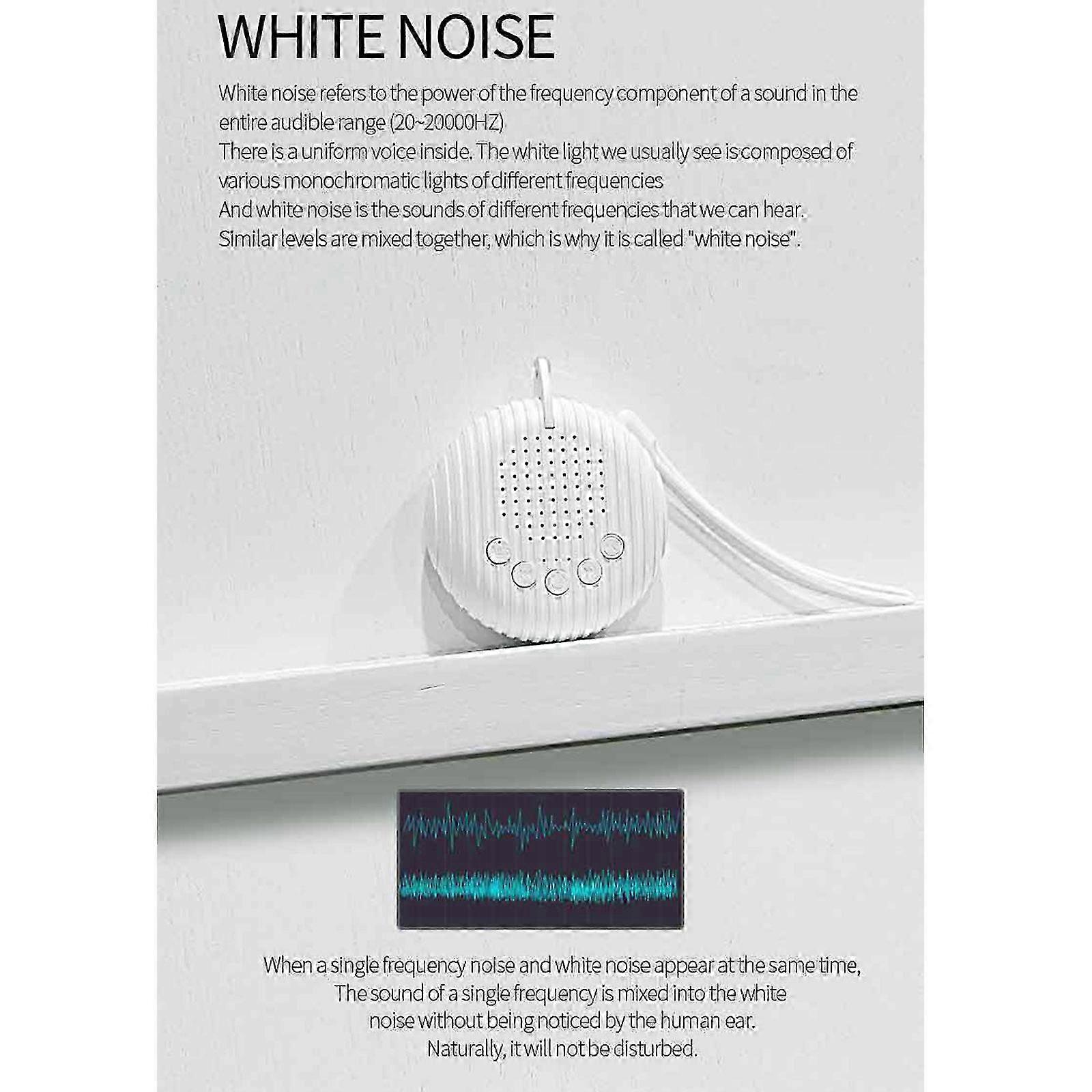 White Noise Baby Sleep Aid Machine with Automatic Monitoring | Fruugo UK