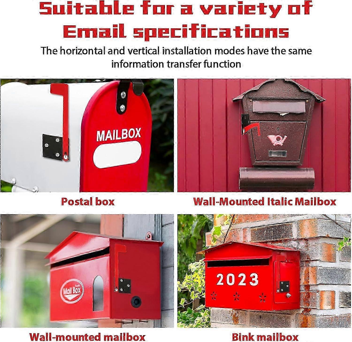 Mailbox Flag Replacement,Galvanized Steel Mailbox Replacement Flag Kit ...