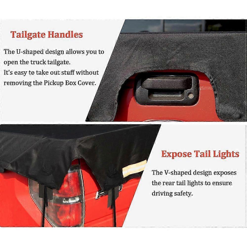 Upgraded Truck Bed Cover Short Bed for Ford F150 Raptor Truck Bed Tarp ...