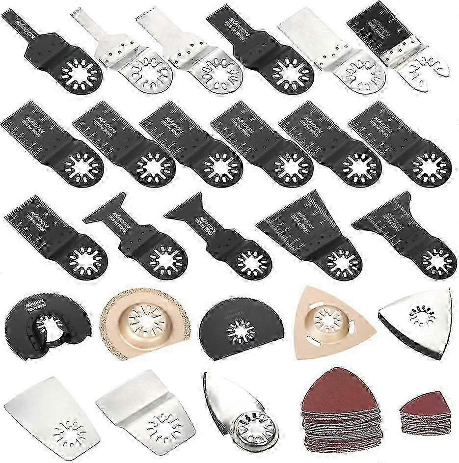 Multifunction Tool Saw Blades Accessories Kit, 100pcs Oscillating ...