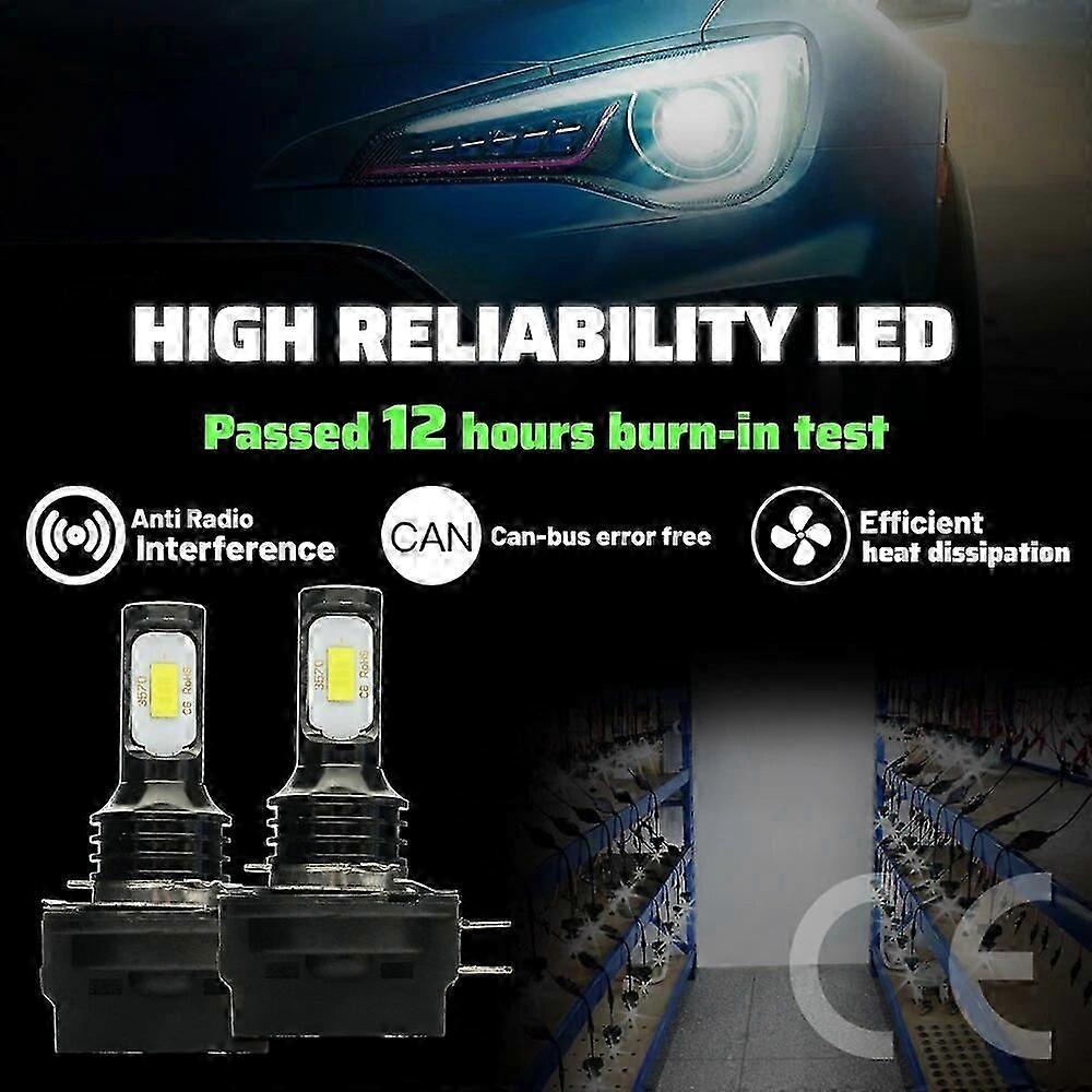 Be suitable for 2PCS H11B H9B H8B Led headlight Bulbs For 2011 2012 ...