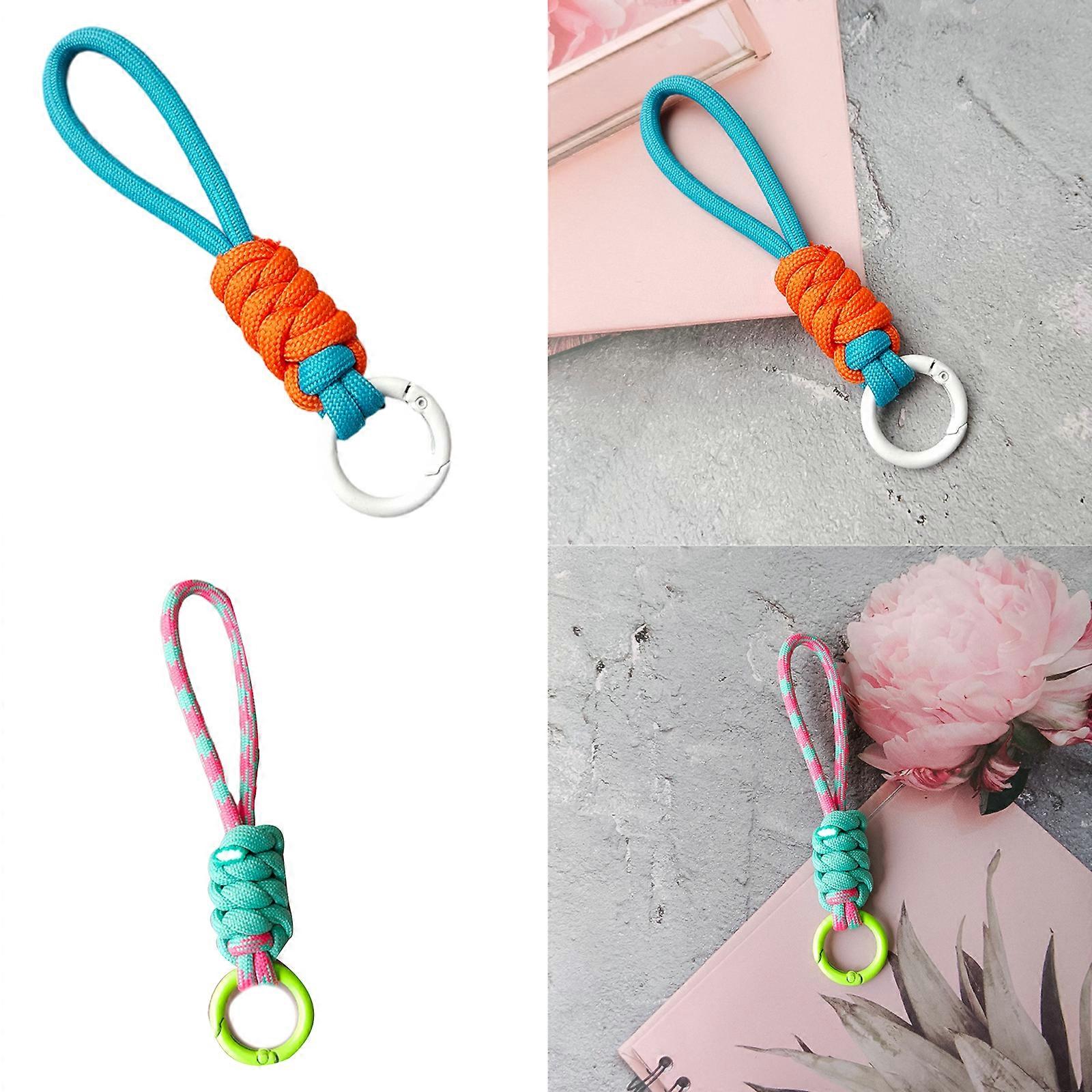 Creative Lanyard Keychain Stylish Anti Lost Knot Rope Strap DIY Phone ...