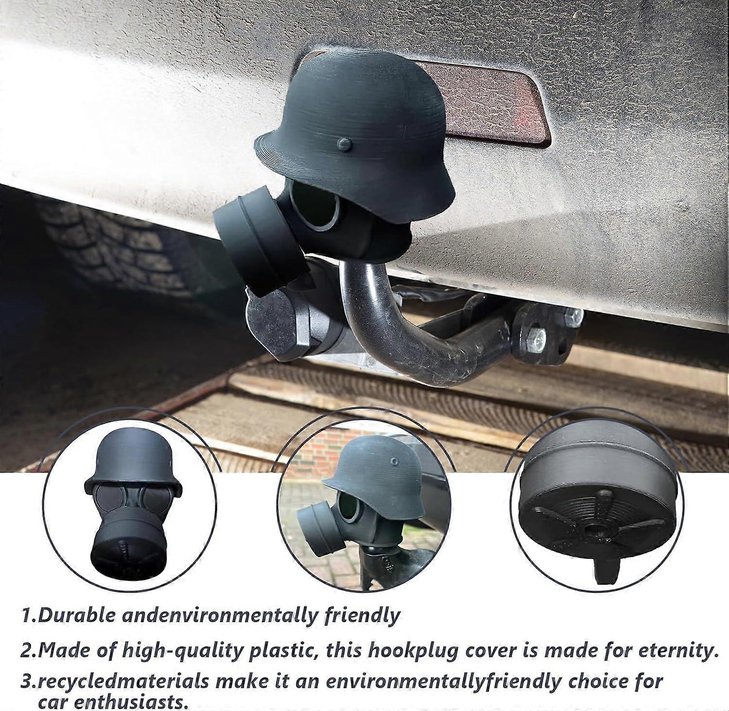 Cover Cap for Towing Hitch, Gas Mask, Helmet Shape Shield, Dustproof ...