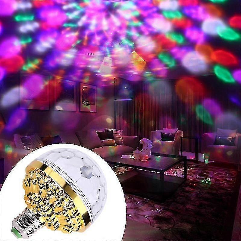 E27 6W Colorful Auto Rotating Rgb Led Bulb Stage Light Effect Party ...