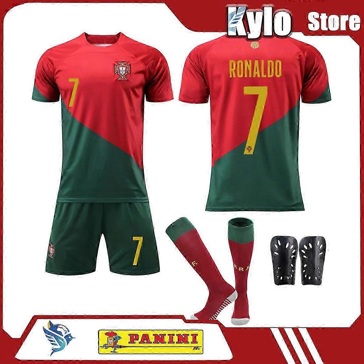 Cristiano Ronaldo Portugal Home World Cup Jersey Kit - CR7 Number 7 ...