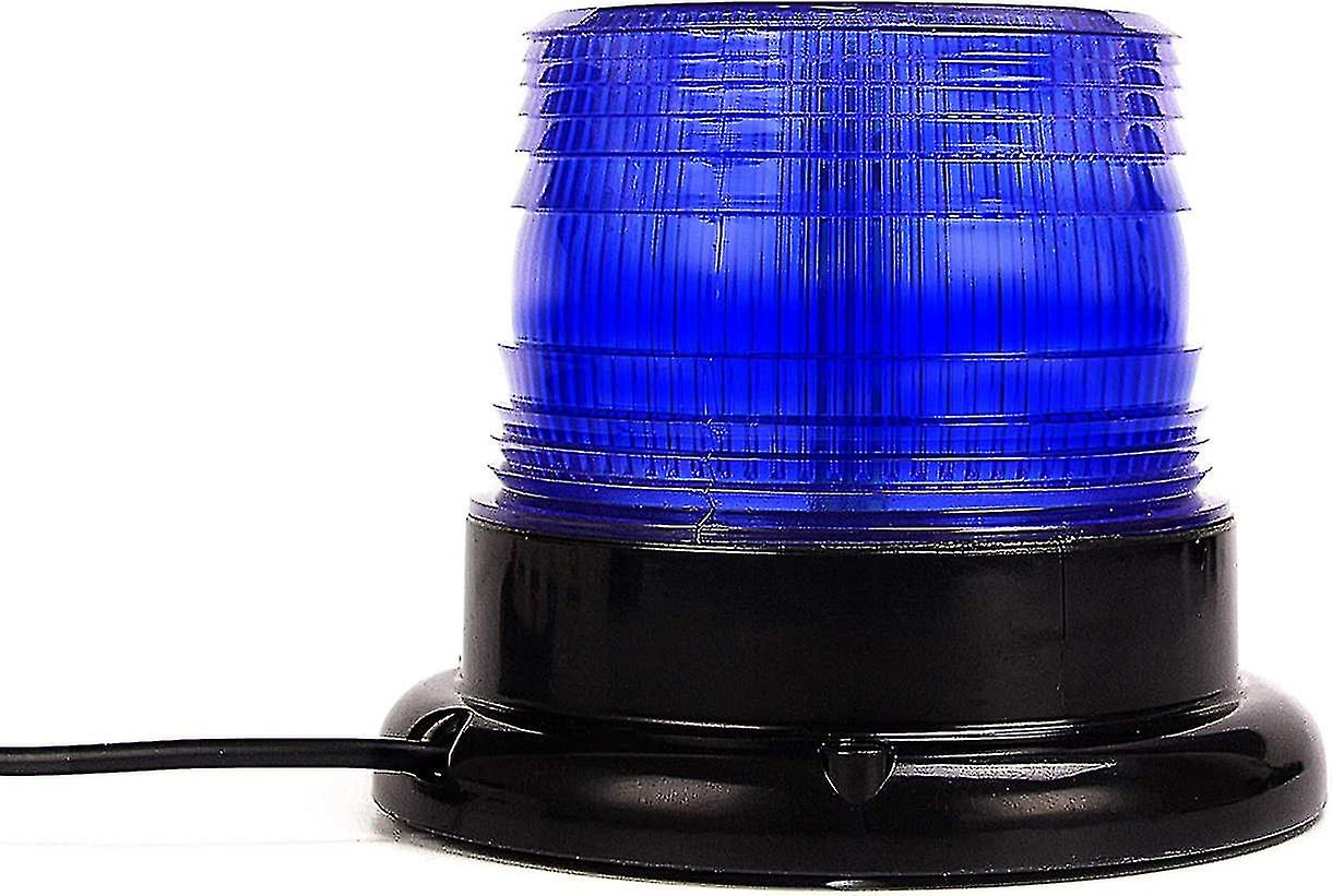 Blue Led Beacon, Magnetic Flashing Vehicle Warning Light With Cigarette ...