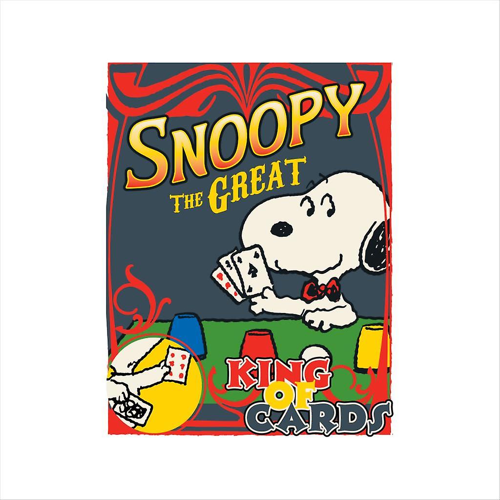 Peanuts Snoopy The Great King Of Cards Men's T-Shirt | Fruugo US