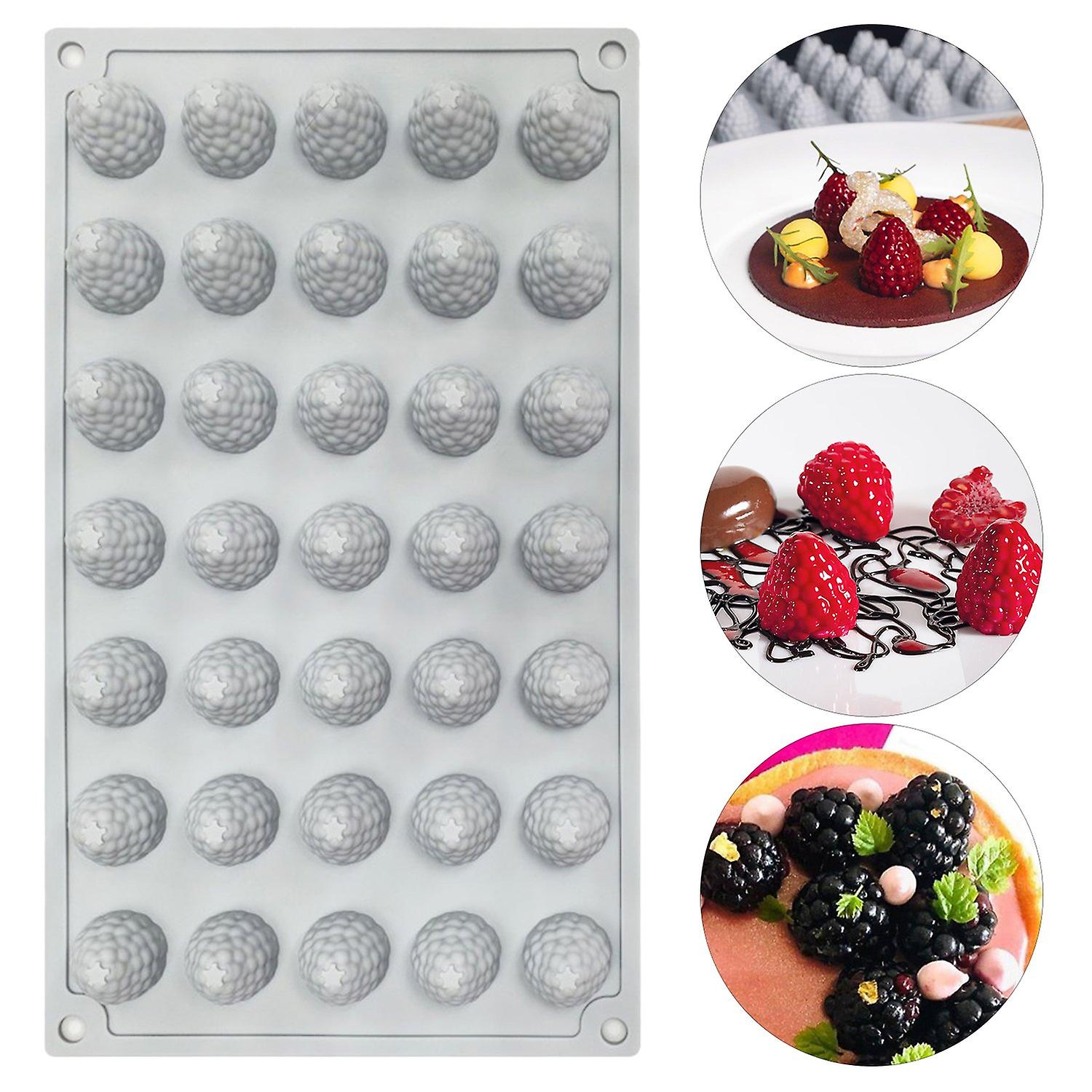 Raspberry Silicone Mold 35 Cavities Non-stick Food Grade Easy Release ...