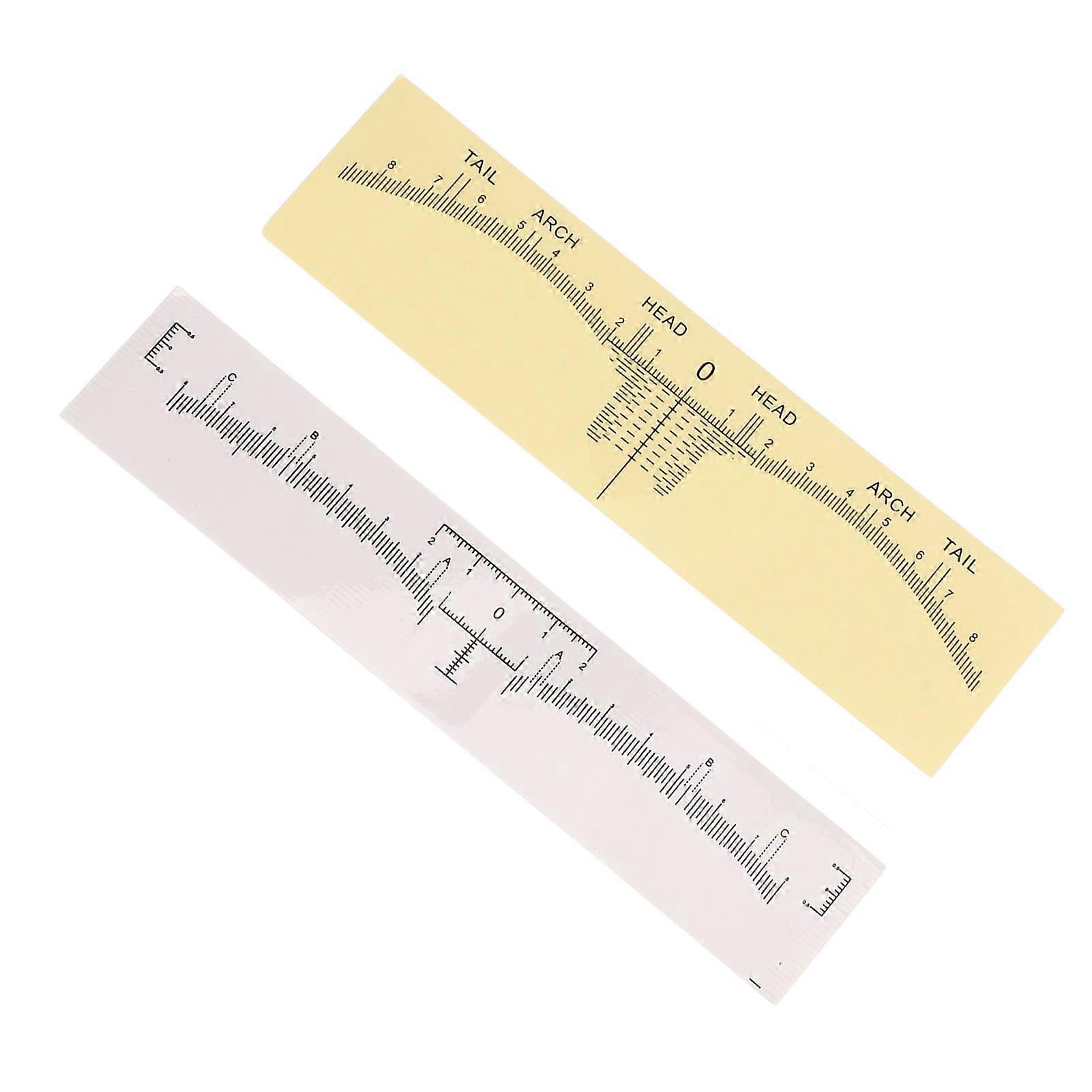 Adhesive Eyebrow Ruler Stencils 100pcs Disposable Measuring Stickers ...