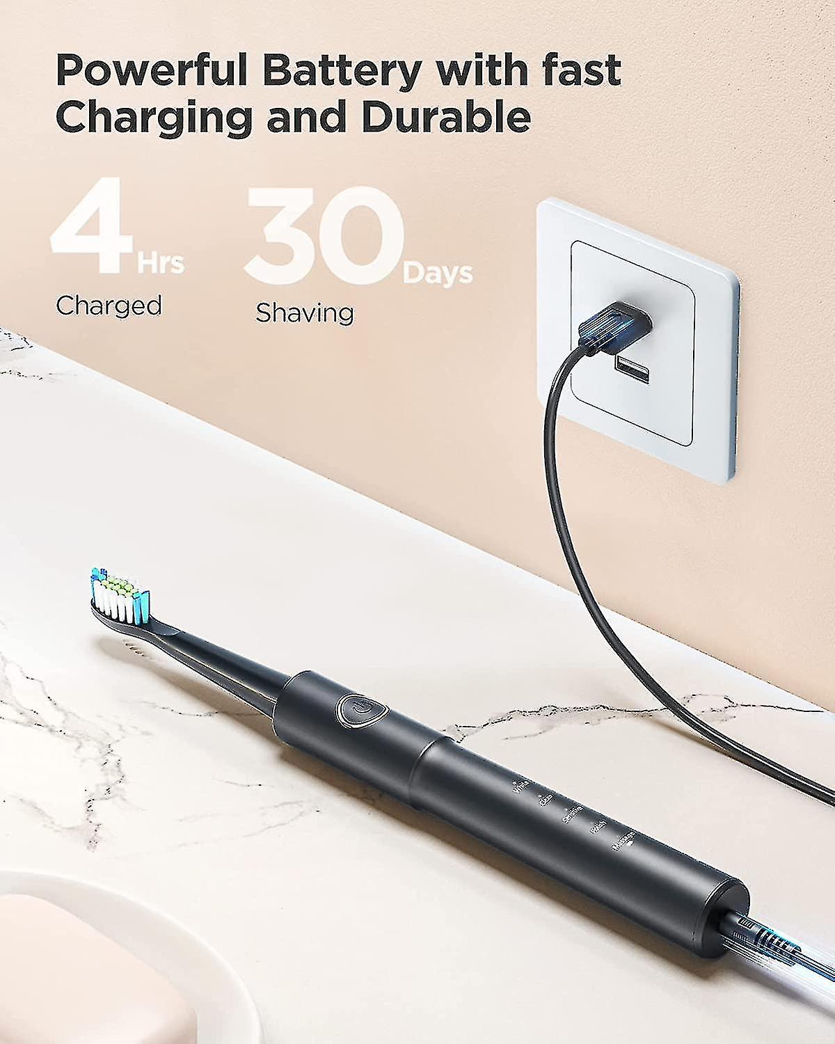 Water Flosser Electric Toothbrush Combo, Rechargeable Cordless And ...