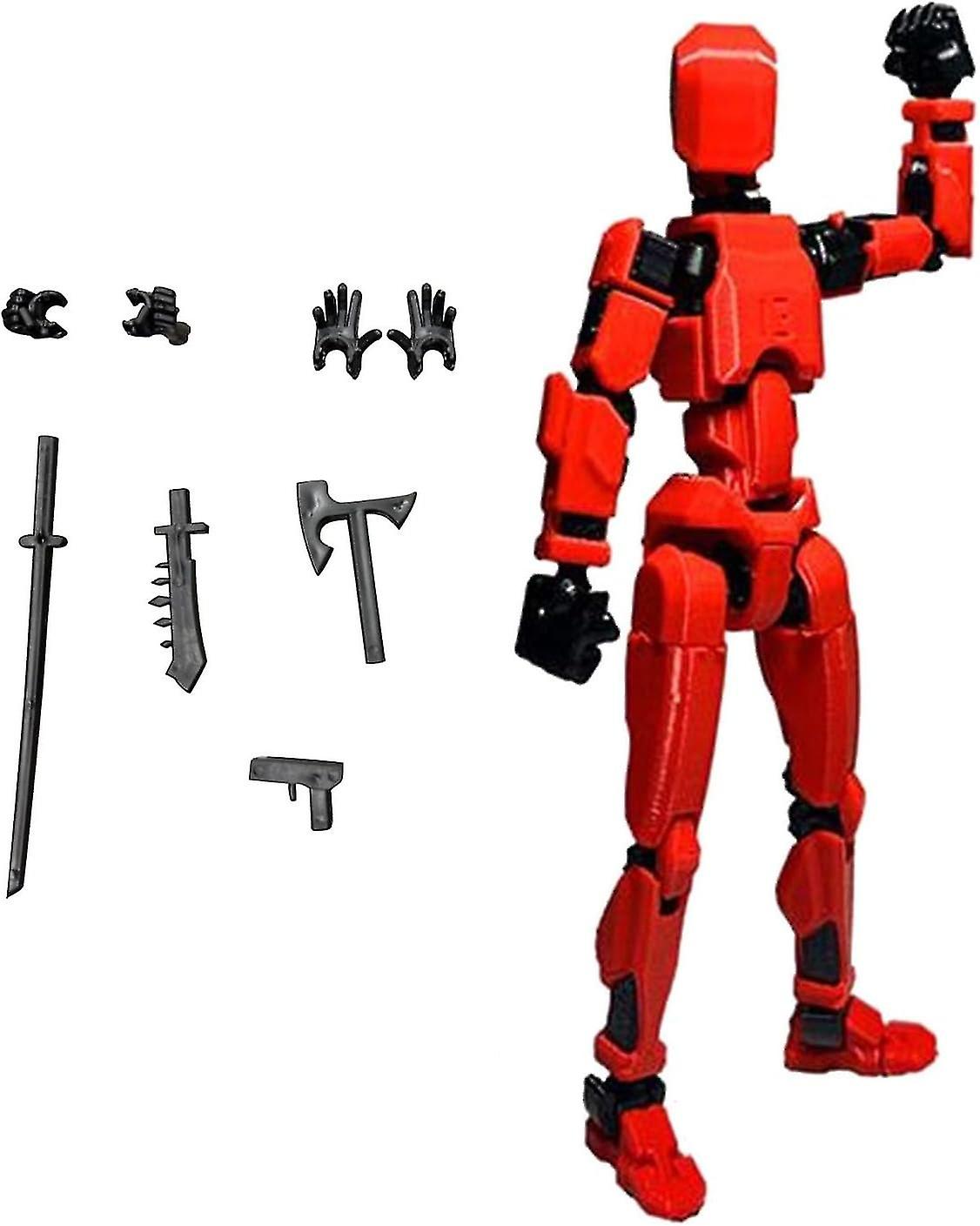 T13 Action Figure, Titan 13 Action Figure with 4 Types of Weapons and 3 ...