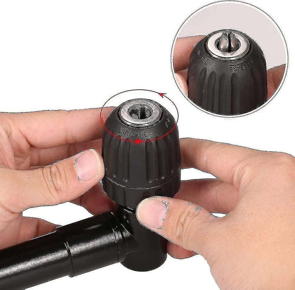 90 Degree Angle Drill, 0.8-10mm Right Angle Bend Extension 8mm Hex ...