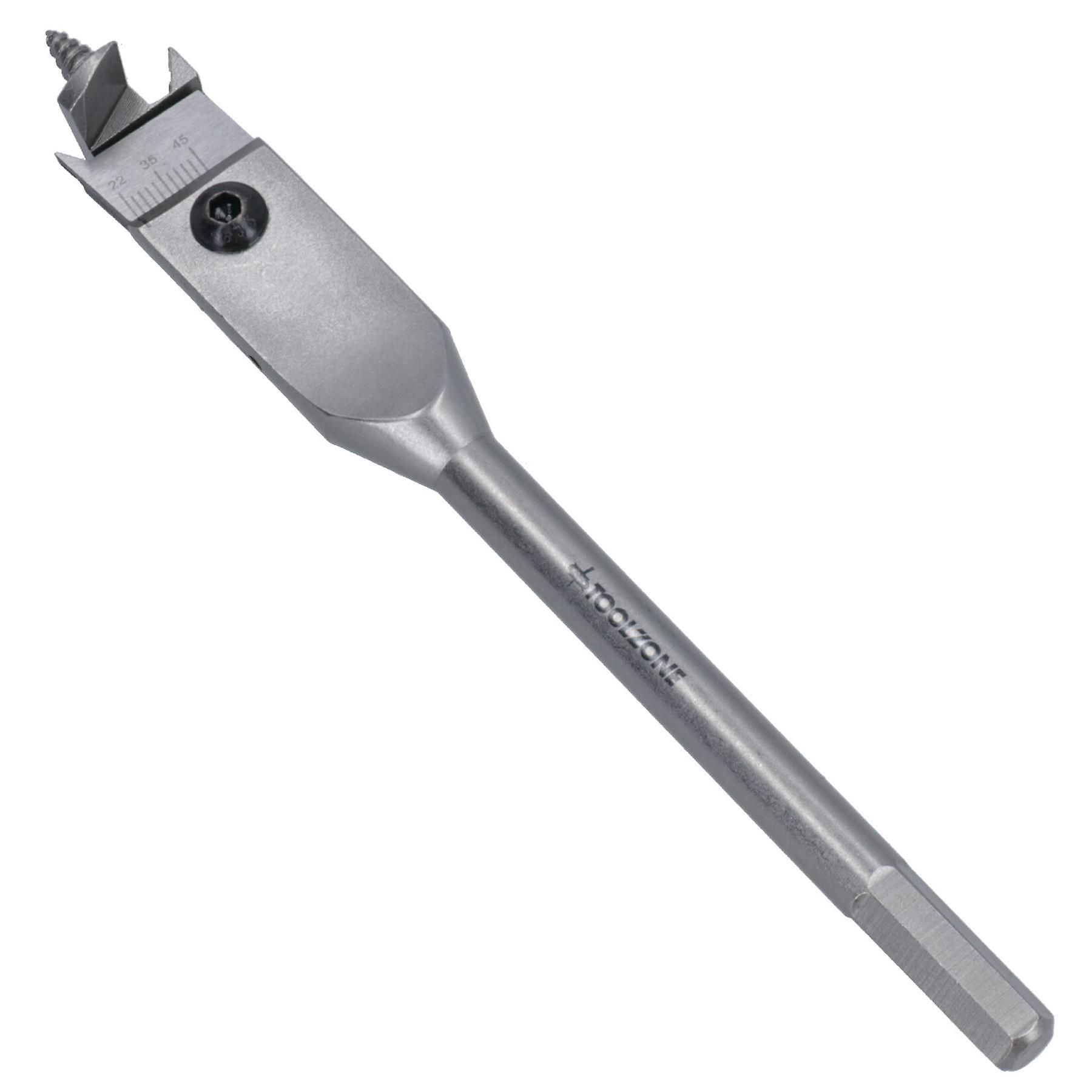 Expansive Flat Wood Boring Drill Bit Set 22 -76mm Adjustable Spade Bit ...