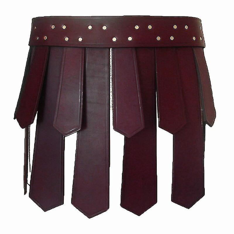 Ancient Roman Legion Gladiator Battle Belt Skirt - Pu Leather Armor For Medieval Greek Cosplay ...