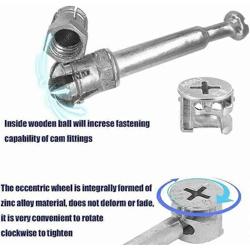 TRIP 40 Set Cam Connector 15mm Furniture Cabinet Panel Connection ...