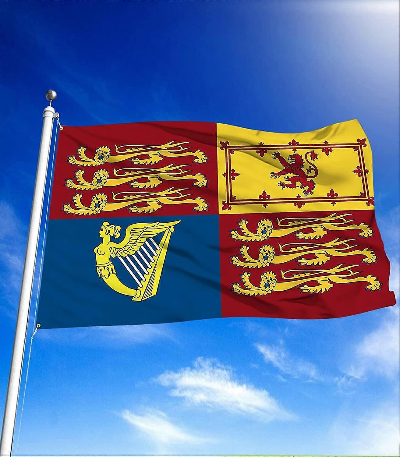 UK Royal Standard Flag King Charles III Queen Elizabeth ll British ...