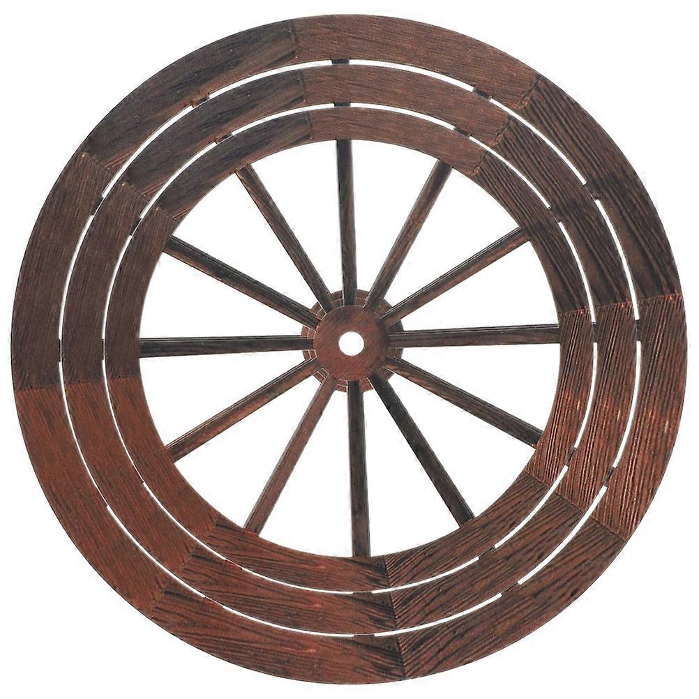 3pcs Wheel Decor Wooden Wagon Wheel Wall Decor Vintage Wagon Wheel Wood ...