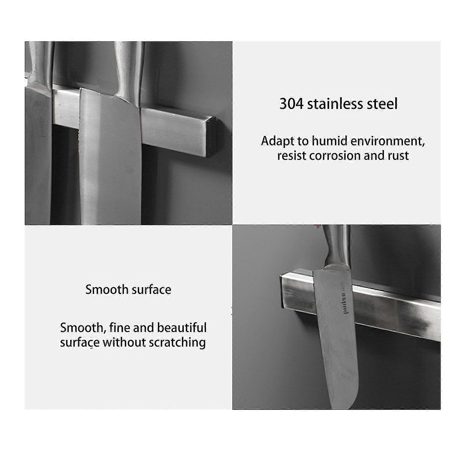 304 Stainless Steel Magnetic Knife Bar - Use As Knife Holder, Knife ...