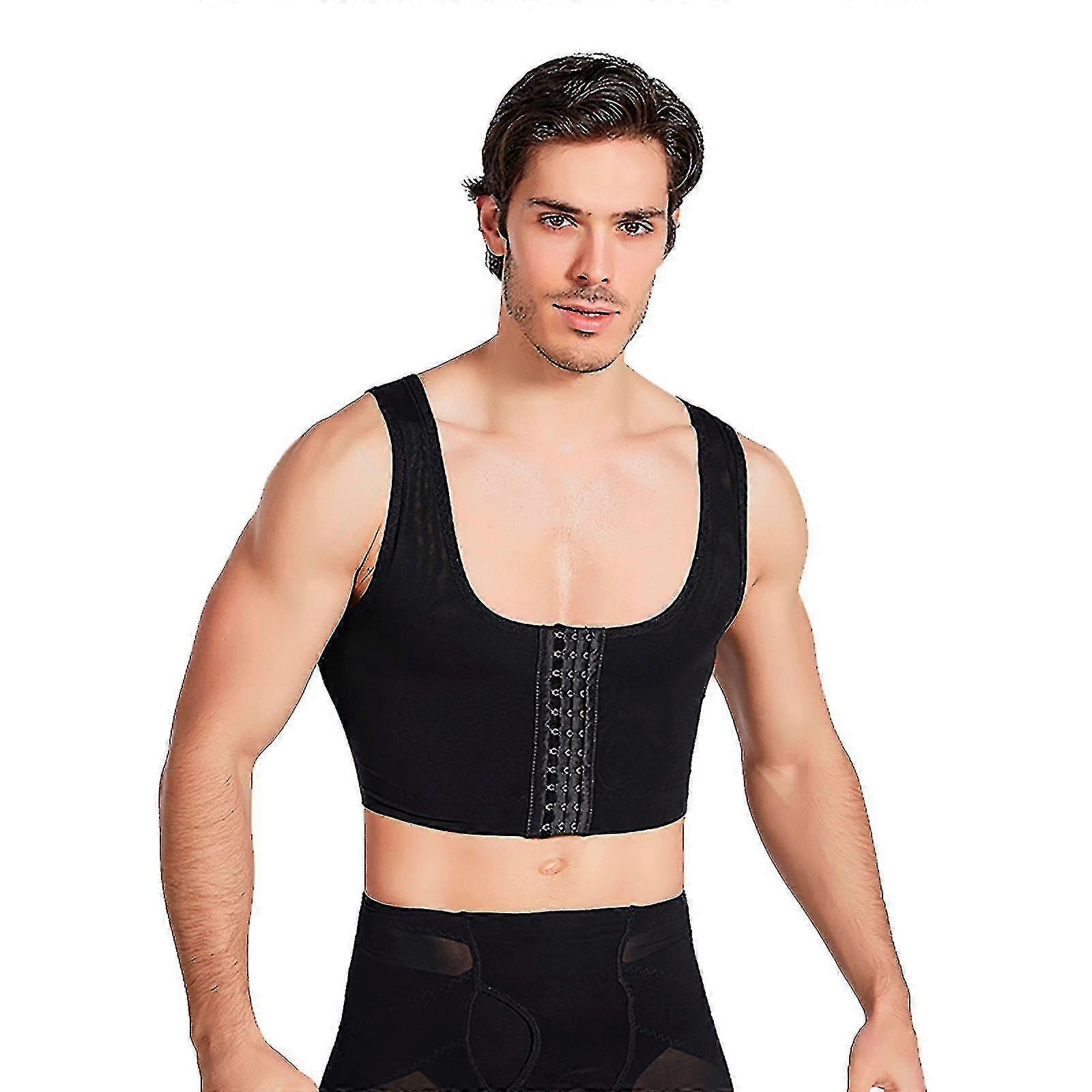 Men's Plastic Chest Vest Corset Chest Flat Chest Bandage Tight Body ...