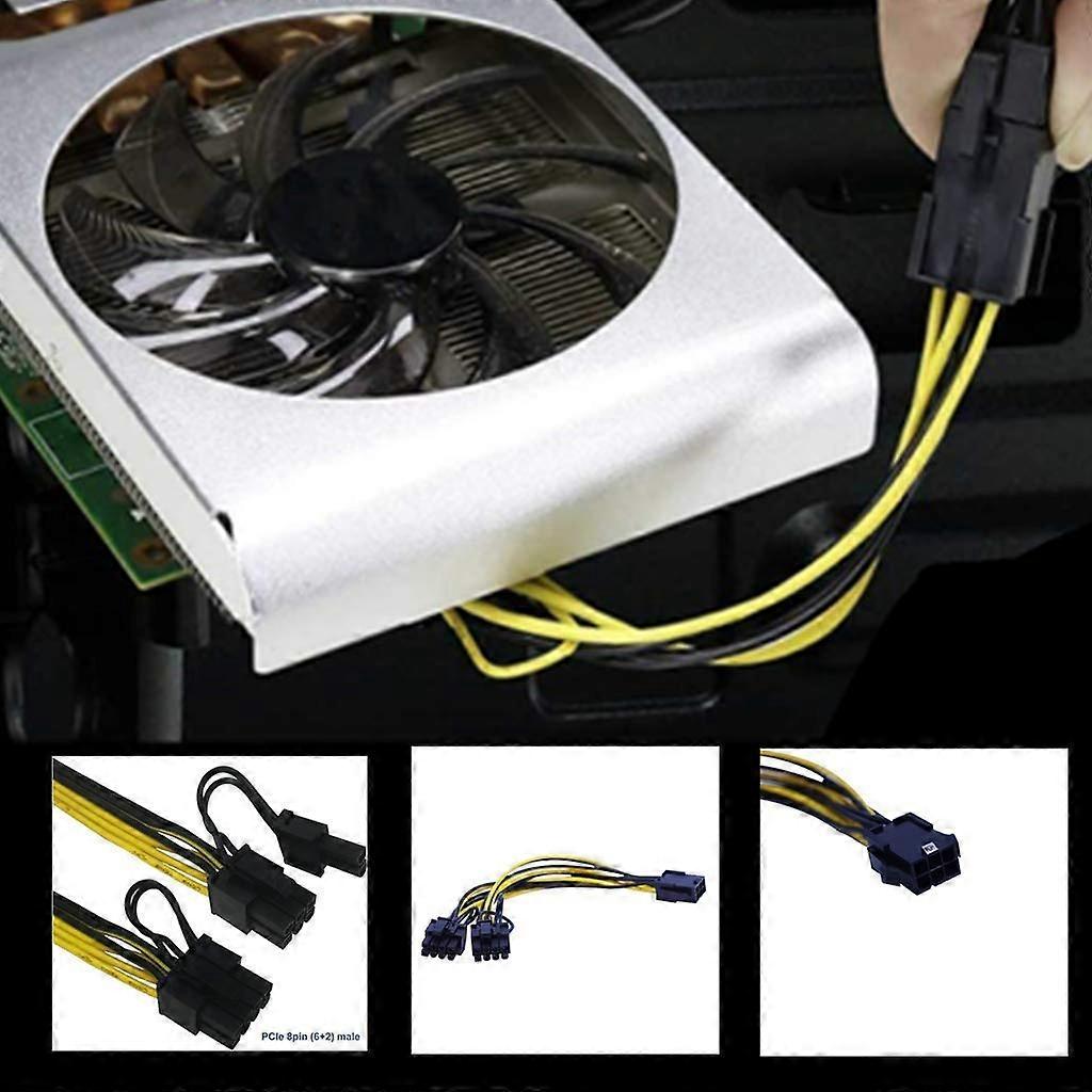 Motherboard Graphics 6 Pin to 8 Pin Adapter PCI Express to 2 x PCIe 8 ...