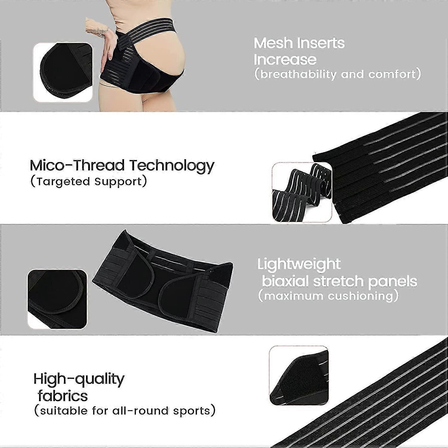 Belly Bands For Pregnant Women,pregnancy Belly Support Band,3 In 1 ...