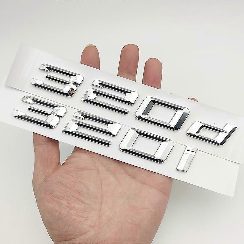 3D Black Car Trunk Badge Emblem Sticker 316i 318i 320i 325i 318d 320d ...