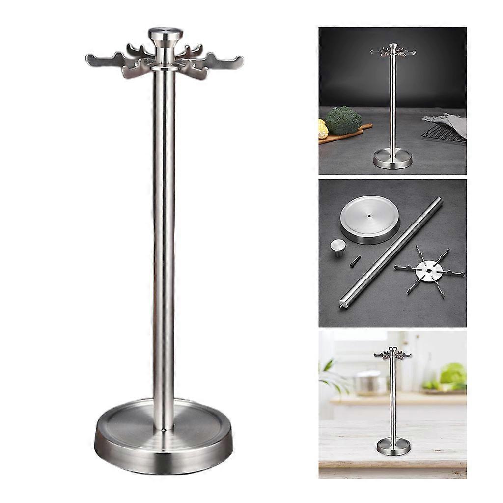 Stainless Steel Kitchen Utensil Holder Organizer 360 Degree Rotating ...