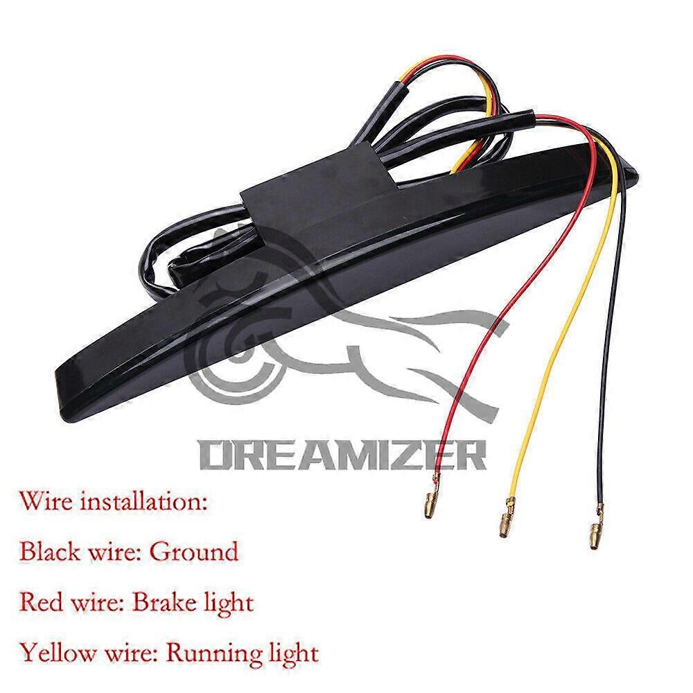 Motorcycle Rear Fender Tip Brake LED Tail Light Turn Signal Light For ...