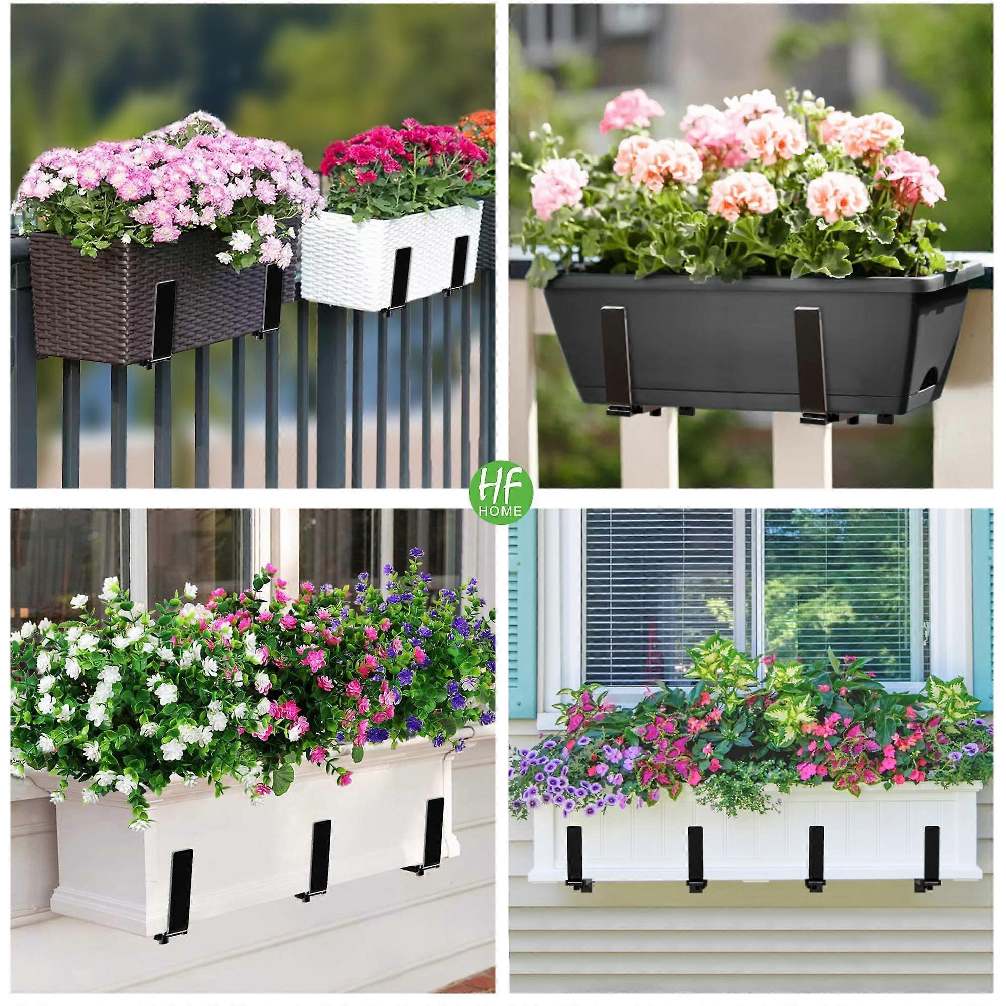 2 Pack Adjustable Flower Pot Holders, Window Flower Pot Holders Hanging ...