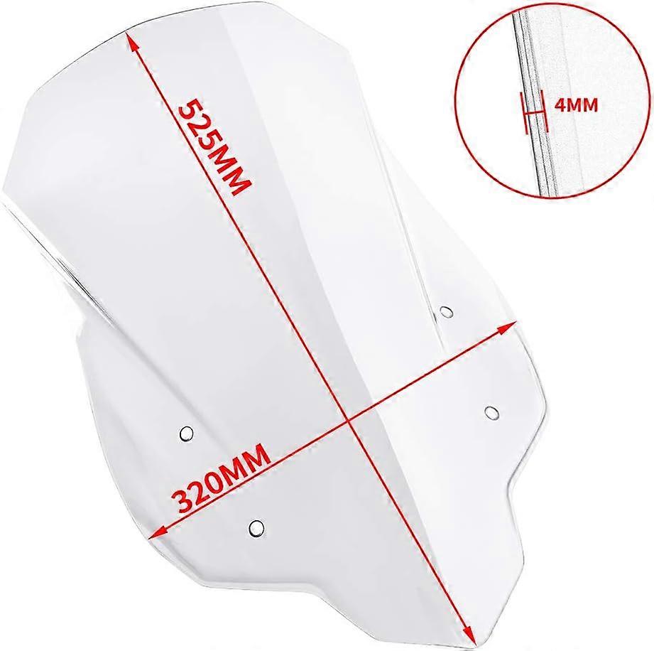 Lorababer Windscreen Touring Windshield Shield Screen Visor Wind ...