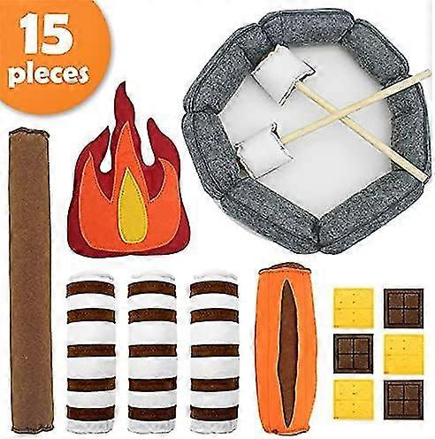 Kids Camping Toys Plush Toy Campfire,dramatic Play Toys For Preschool ...