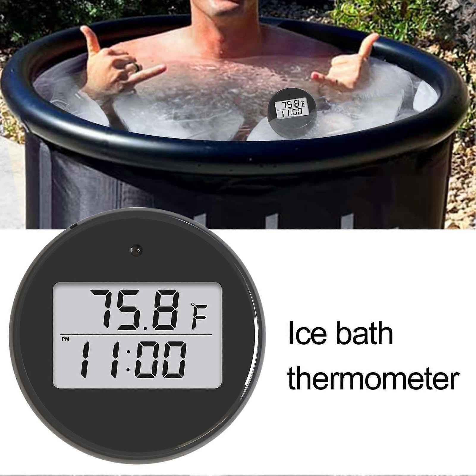 Ice Bath Thermometer with Timer Time Temperature Display IPX6 ...