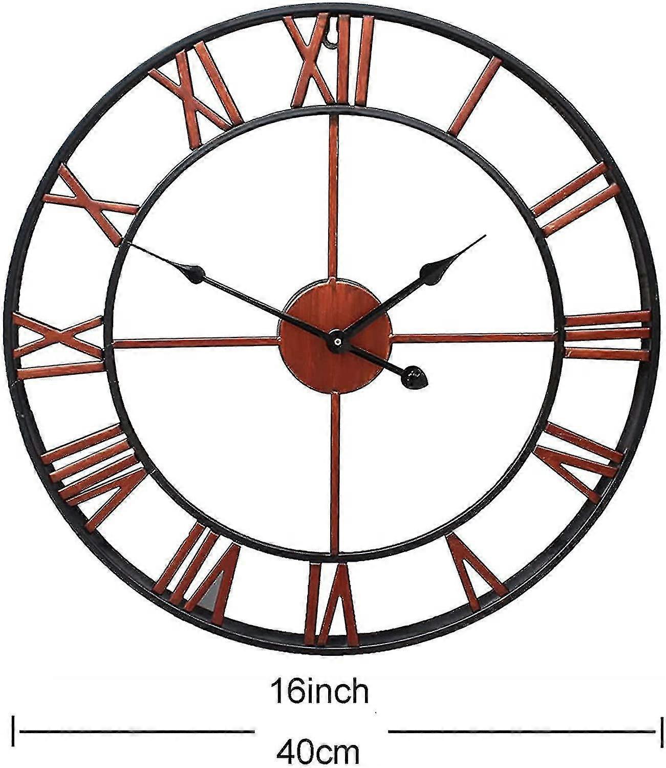 Garden Clock Outdoor Garden Wall Clock Large Roman Numeral Garden Clock ...