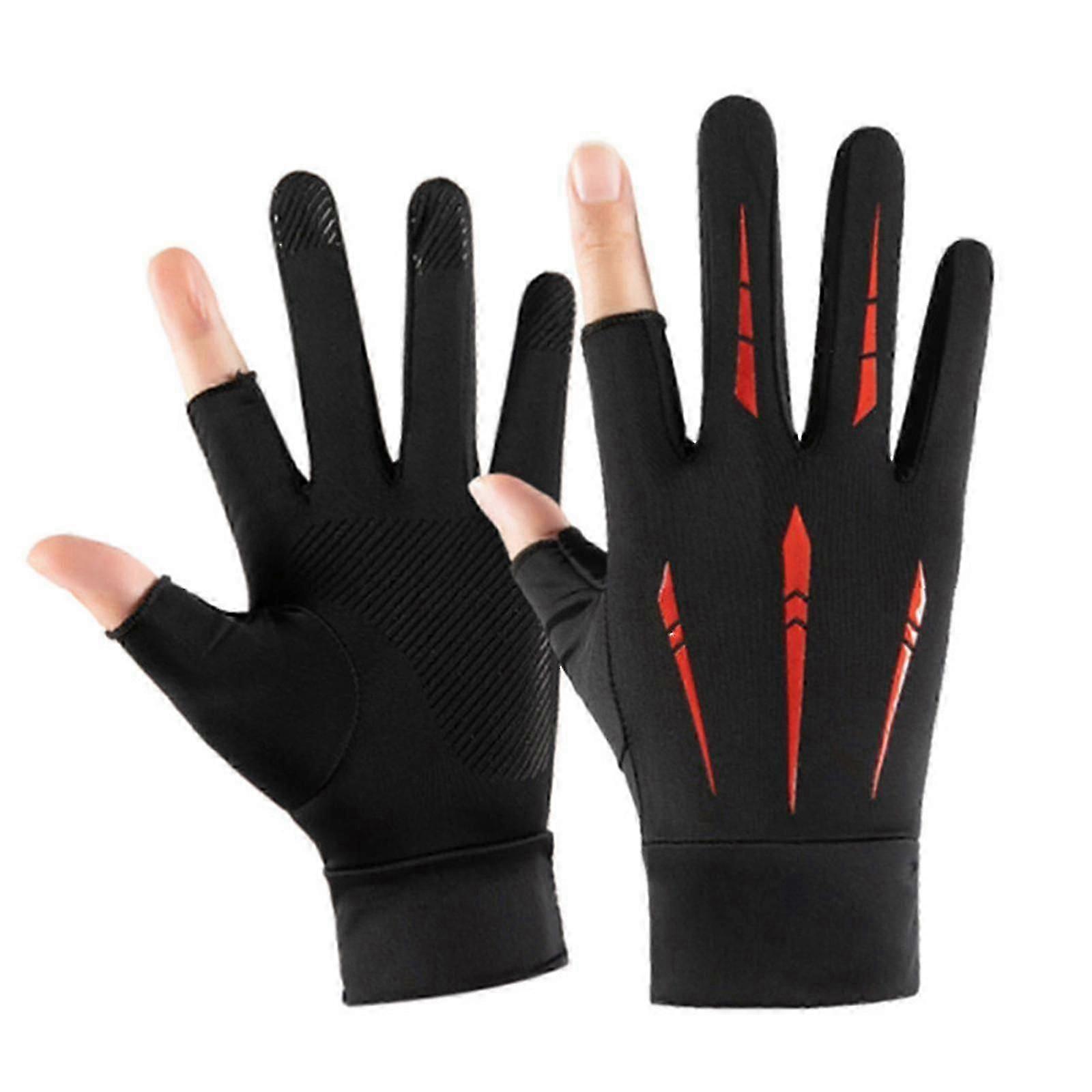 Two-finger Exposed Gloves For Adult Men Women Cute Soft Skin-friendly ...