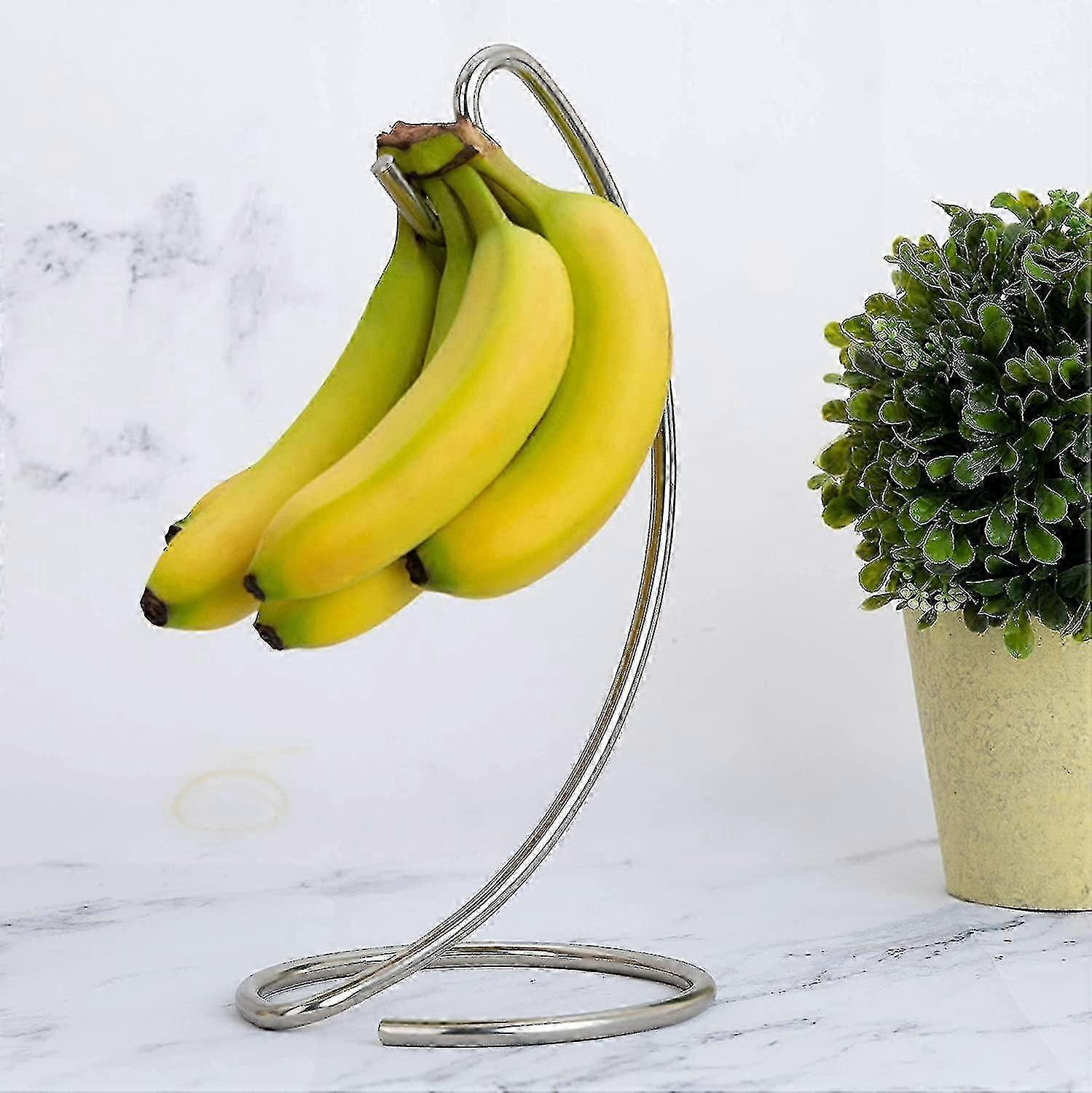 Banana Hanger -stainless Steel Banana Holder With Sturdy Stand & Hook ...